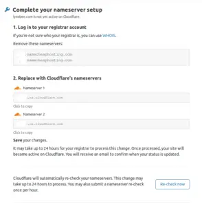 How to add domain to cloudflare and configure its DNS settings ? - Lynxbee – Linux, Embedded ...