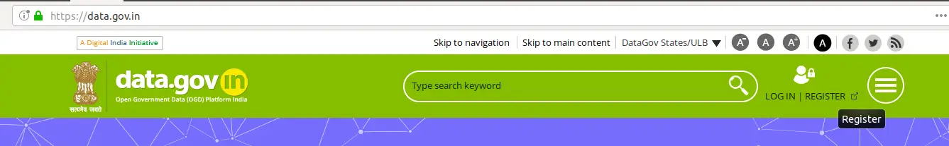 How to generate API key for accessing opensource data of Government of ...