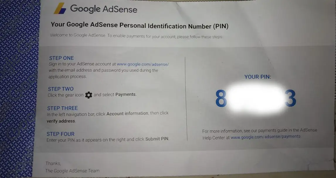 How to Verify Your Google AdSense Address in India ? - Lynxbee – Linux, Embedded, Android ...