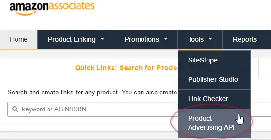 Register For Amazon Product Advertising Api