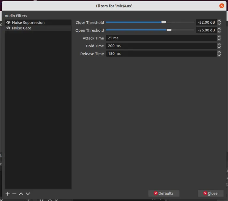 How to remove background noise in OBS Studio ? - Lynxbee – Linux, Embedded, Android, WordPress ...