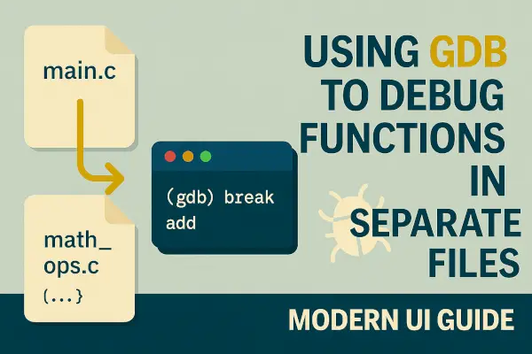 How To Use Gdb To Debug C Functions In Separate Files