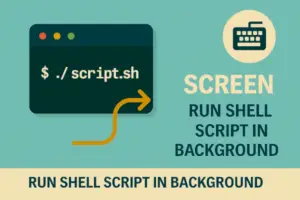 Run Shell Scripts in Background Using Screen Command in Linux